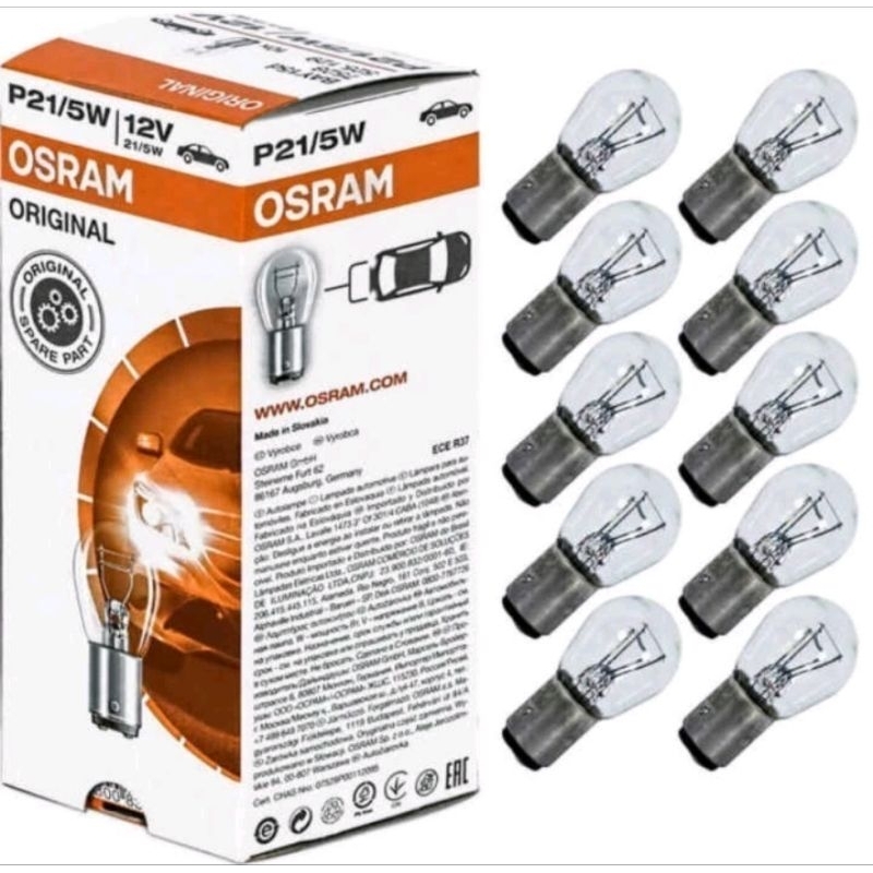 100% ORIGINAL OSRAM 7528 P21 5W 12V 21/5W 1016 / 1141 Auto Bulbs - 1PCS ...