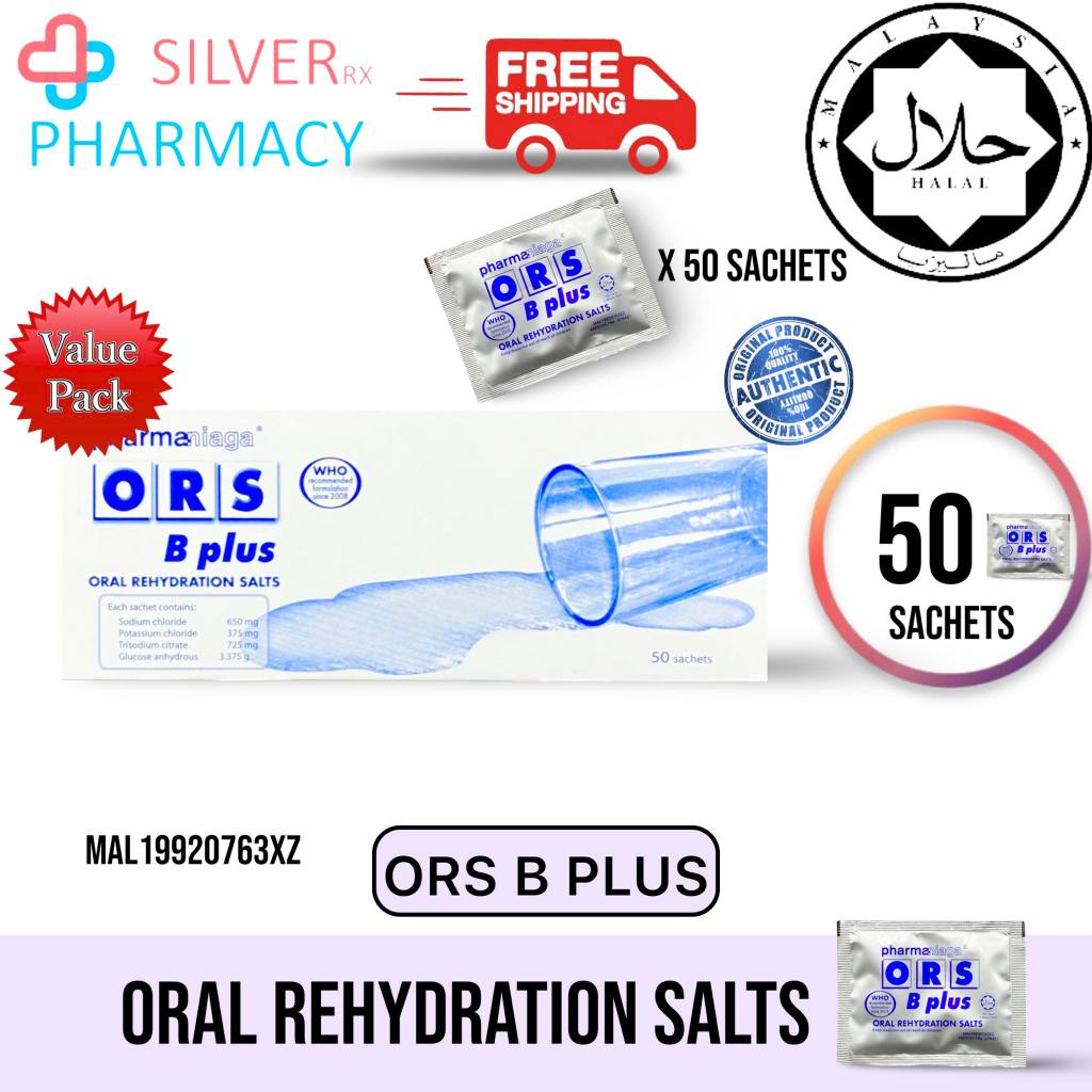ORS B Plus Rehydration Salts [50 Sachets] | Shopee Malaysia