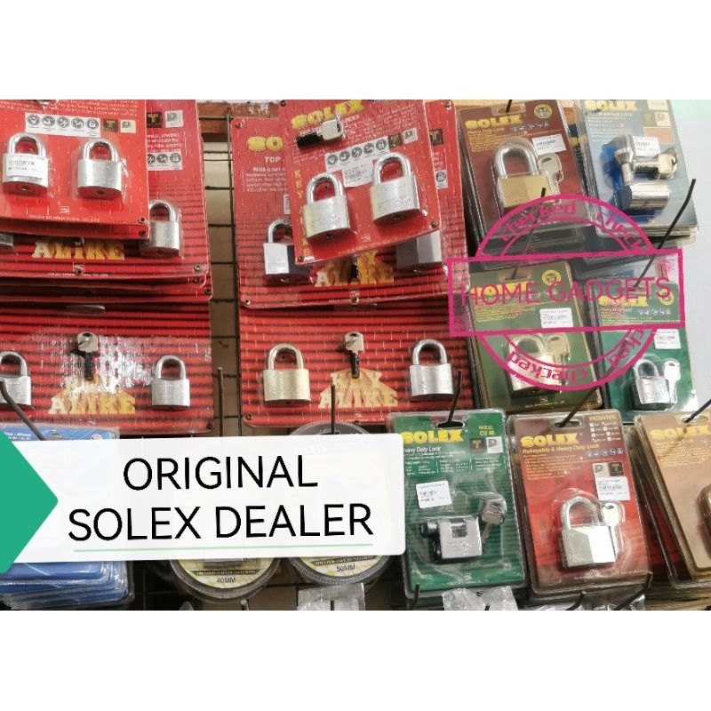 ORIGINAL SOLEX 40/50mm padlock G5，正 SOLEX 40/50mm G5 锁头，Kunci manga 40/50mm G5 ORI SOLEX ...