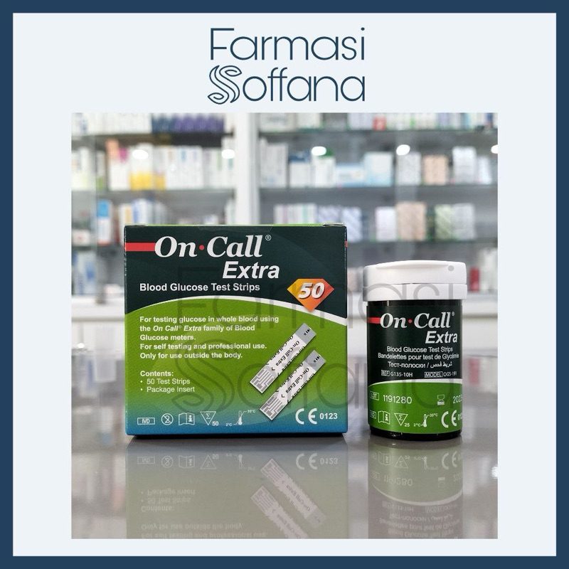 On Call Extra Blood Glucose Test Strips (25's/2x25's) | Shopee Malaysia