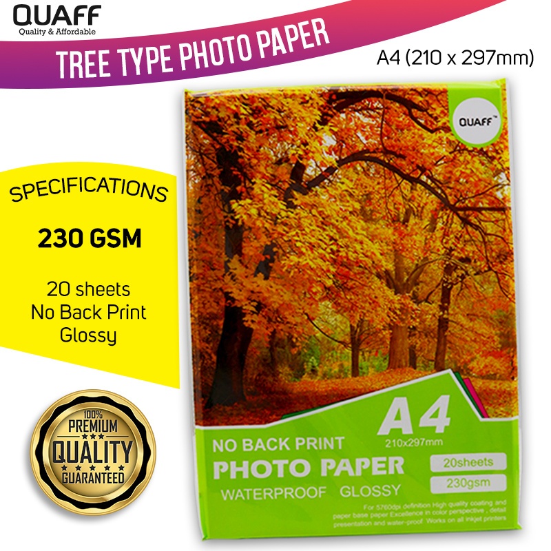 Professional 3R 4R 5R A4 A3 Photo Paper Glossy waterproof 180 / 200 ...