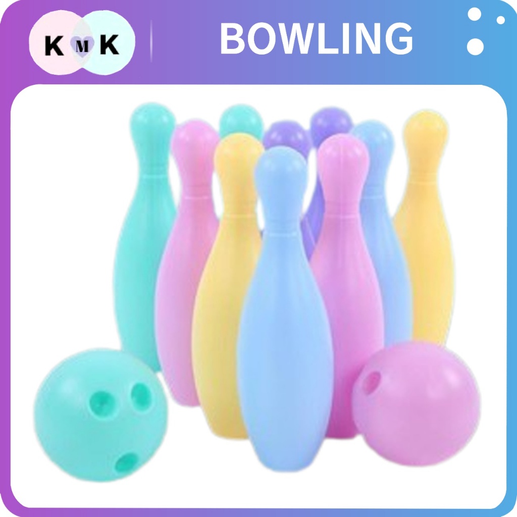 KMKMENG Kids Bowling Games Pins Balls Sport Toy 3-6 Year Old Indoor ...