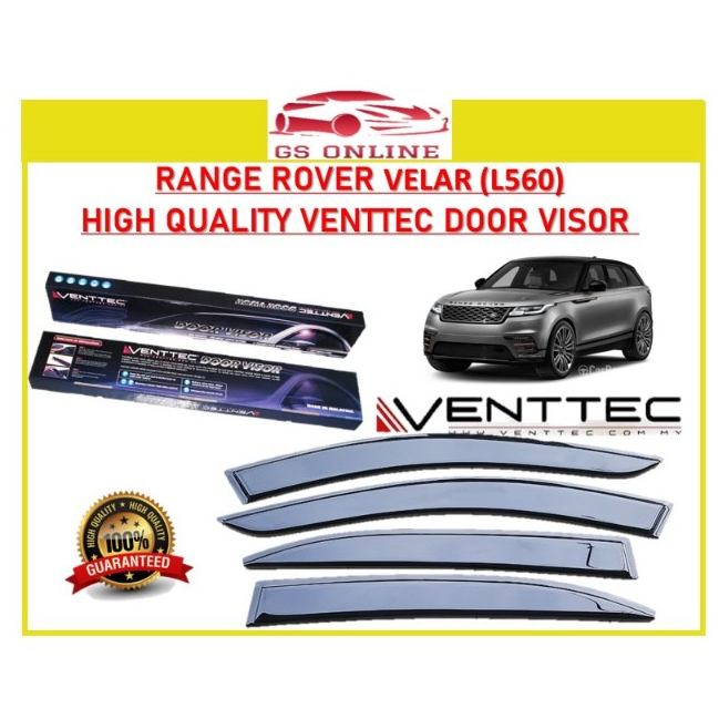 RANGE ROVER VELAR (L560) 2018 2020 2022 High Quality Venttec Door Visor ...
