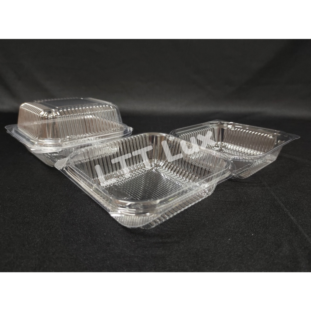 Kuih Container L019 / Disposable Plastic Clear Bakery Container / Bekas ...