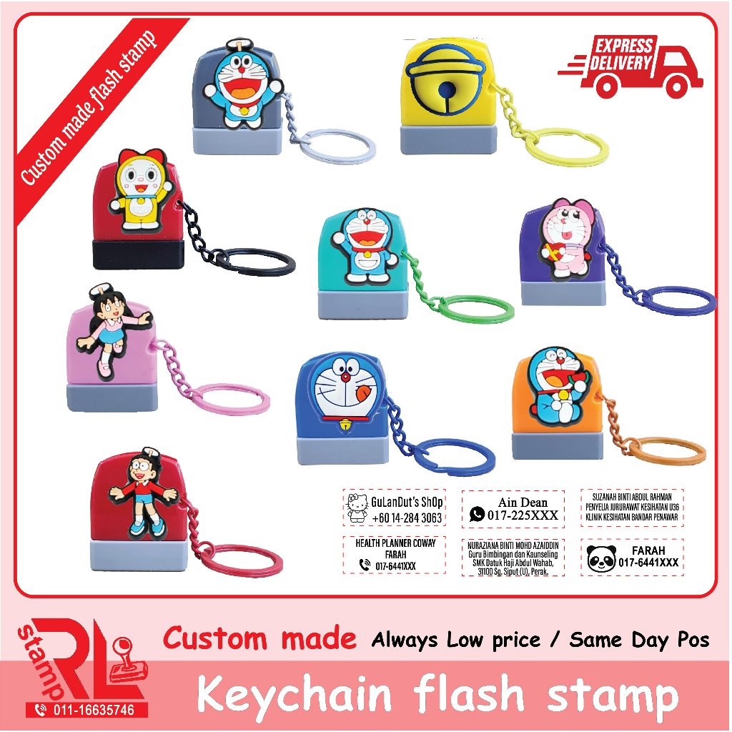 【1207L】READY STOACK cop guru / cop nama stamp / stamp cop /cop jururawa /cop baju/teacher chop ...