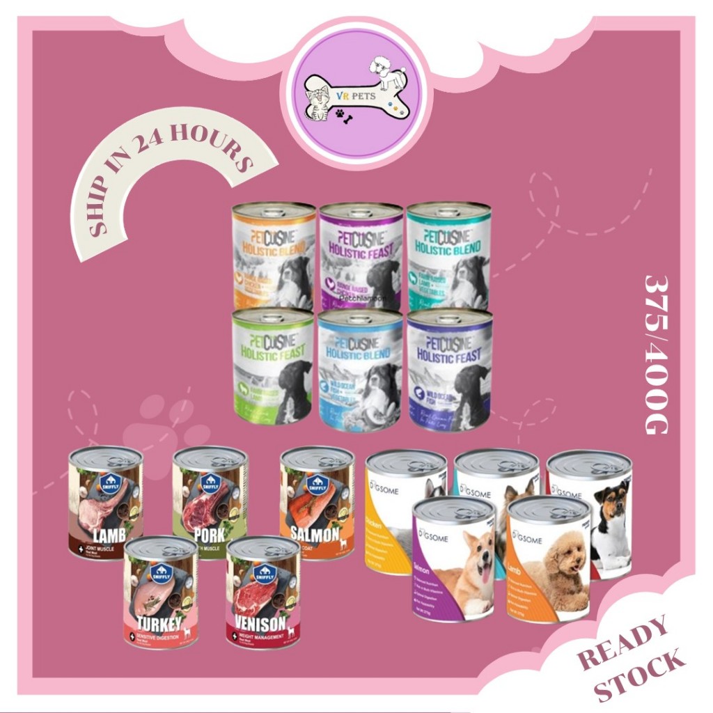 Dogsome / Pet Cuisine / Sniffly Dog Canned Food 375g/ 400g - (Wet Can ...