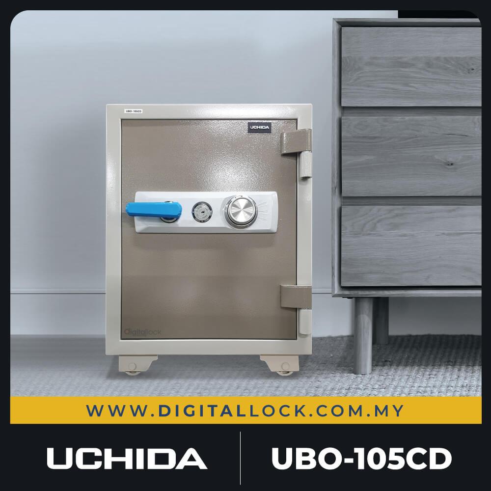 (KV Area Only) UCHIDA SAFE UBO-105CD Peti Besi Jepun Safe Box Fireproof ...