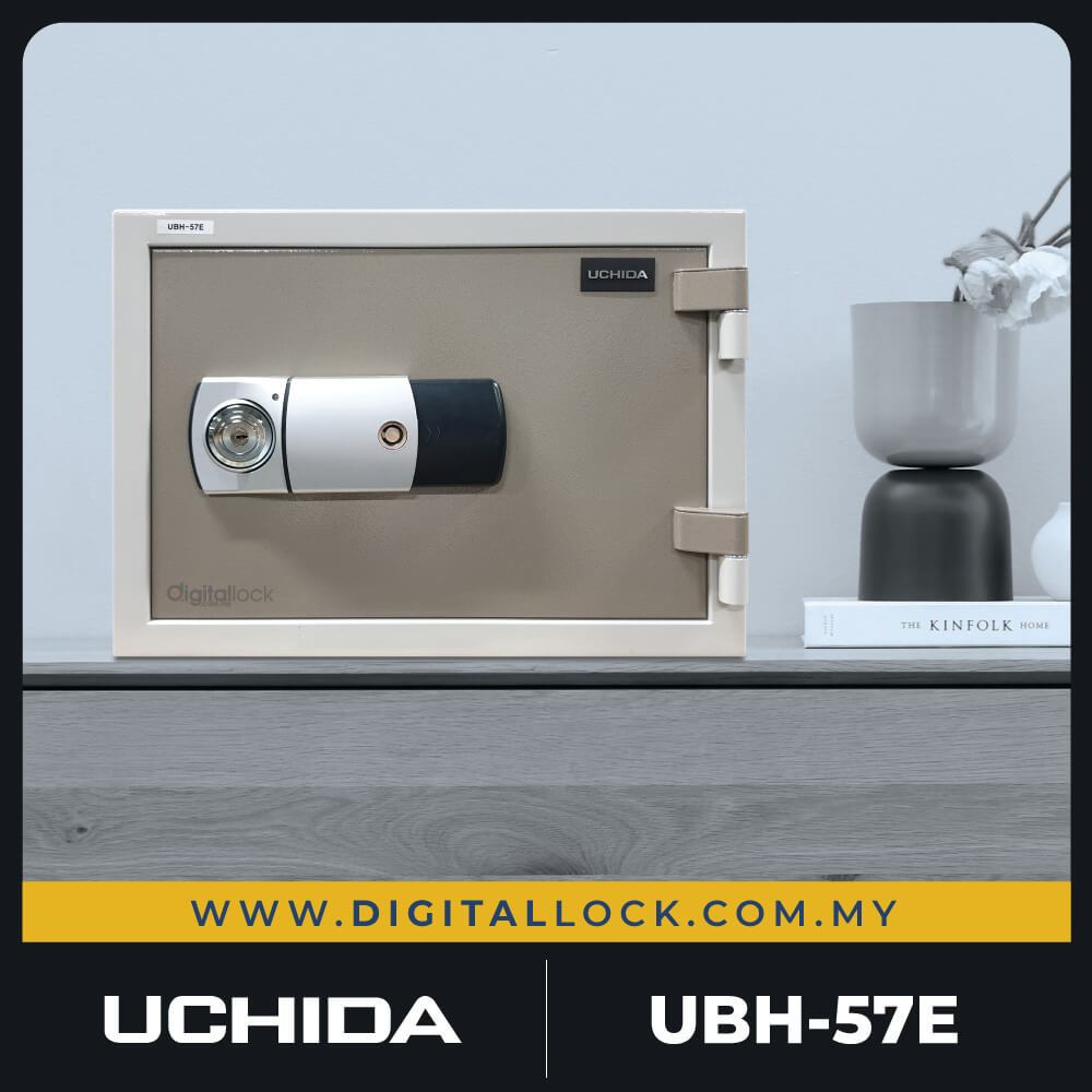 (KV Area Only) UCHIDA SAFE UBH-57E Peti Besi Jepun Safe Box Fireproof ...