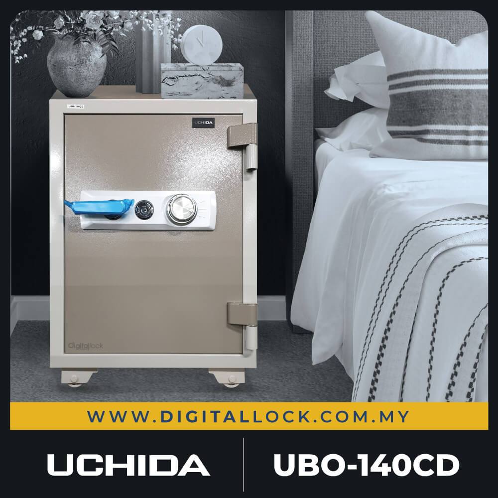 (KV Area Only) UCHIDA SAFE UBO-140CD Peti Besi Jepun Safe Box Fireproof ...