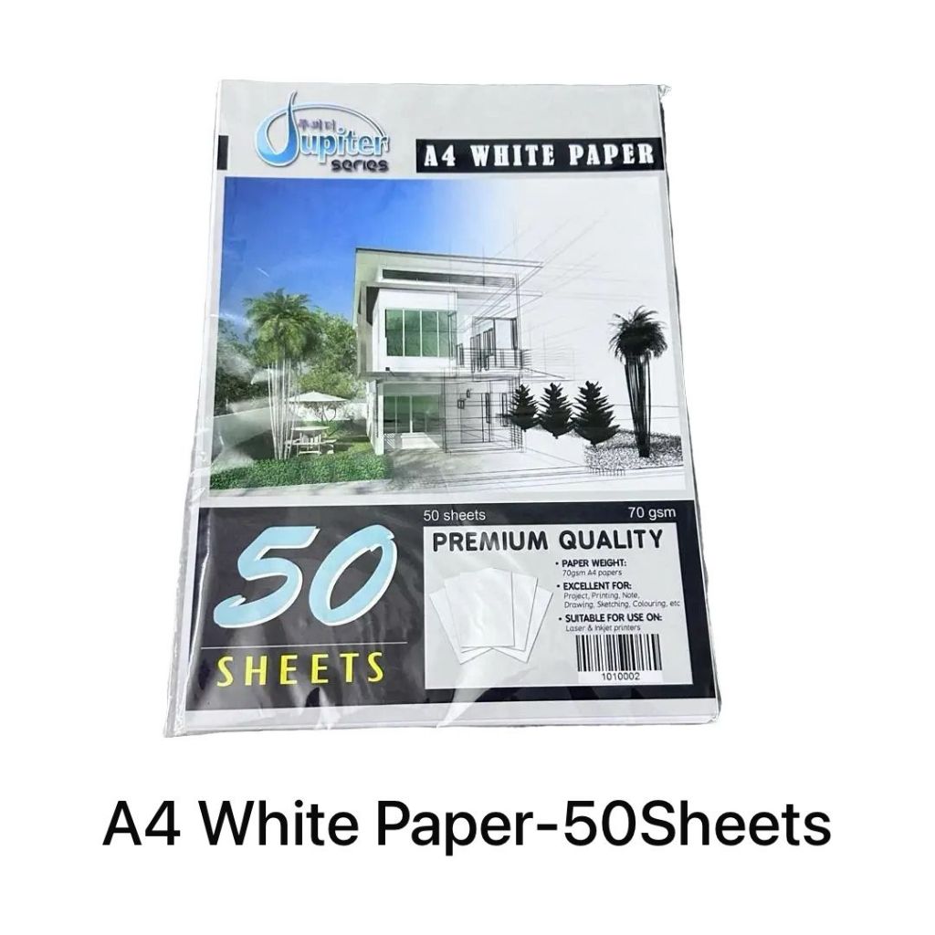 A4 Size White Paper-50Sheets/70G/Excellent for Project, Printing ...
