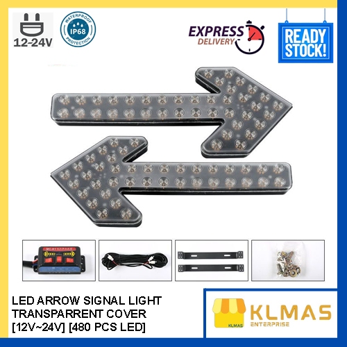 LED ARROW SIGN WARNING LIGHT TRAFFIC ROAD CONSTRUCTION INDICATOR CLEAR ...