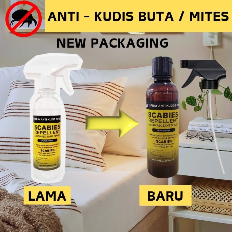 SPRAY KUDIS BUTA XMIITES SCABIES REPELLENT AND DISINFACTANT SPRAY KUTU ...