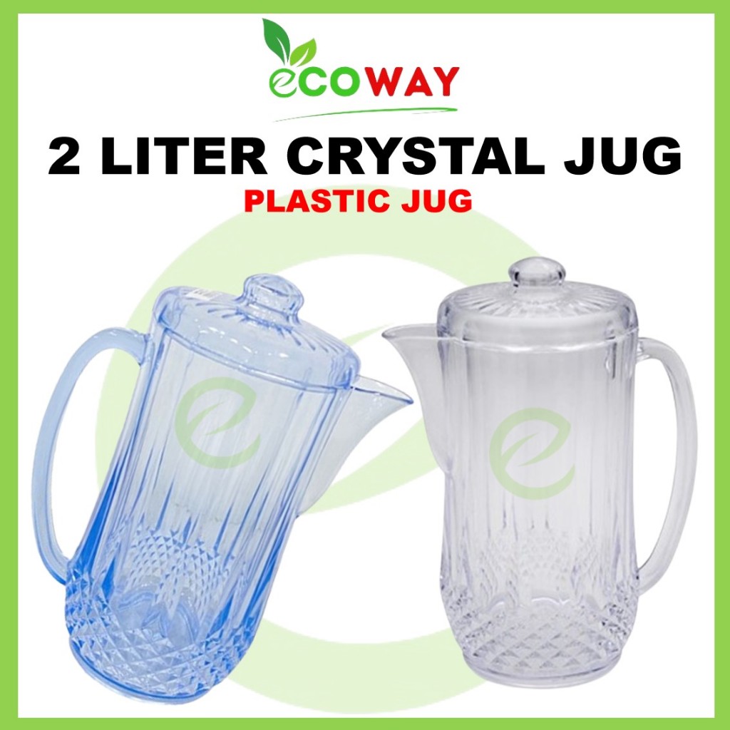 2 Liter Plastic Kristal Jug Air Plastic Crystal Water Jug | Shopee Malaysia