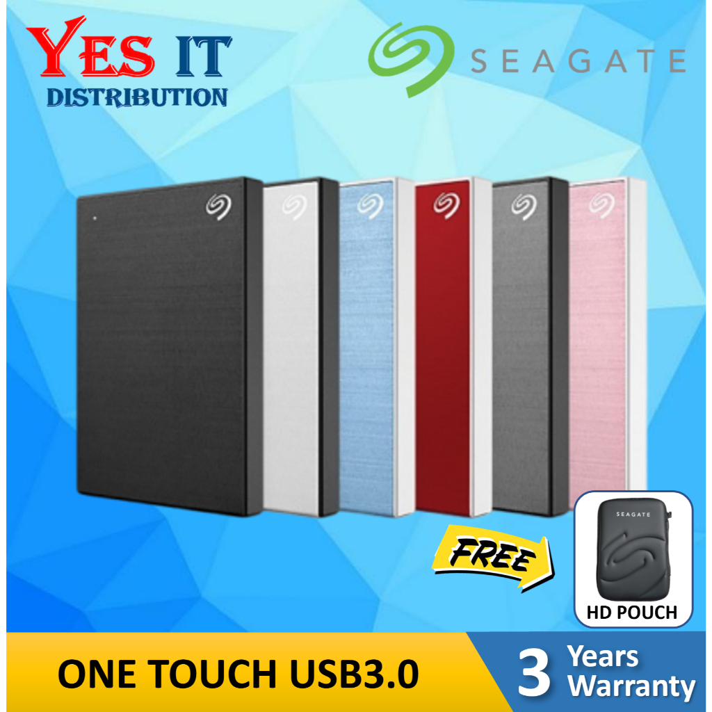 Seagate One Touch / Expansion Portable W Rescue External Hard Drive 1TB / 2TB / 4TB / 5TB (FREE ...