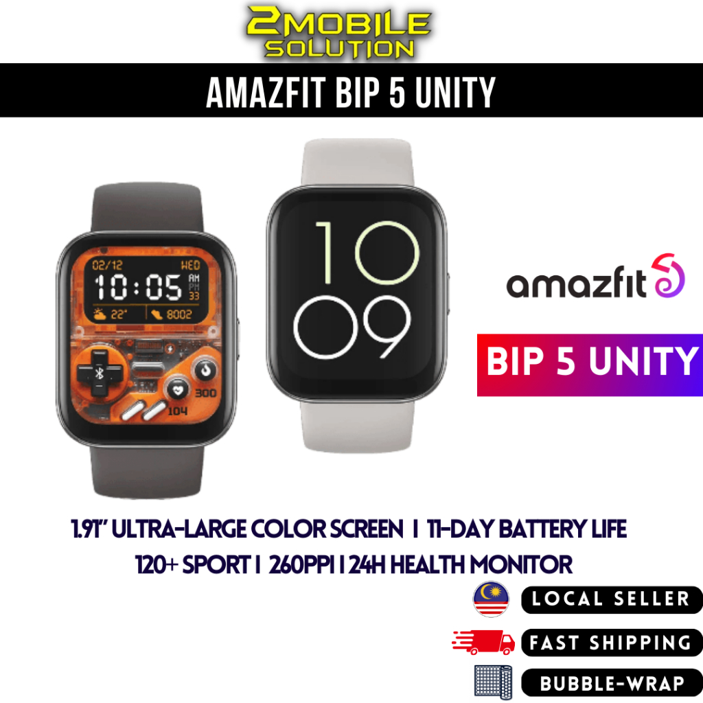 AMAZFIT Bip 5 Unity I Bip 5 [1.91” Ultra-large Color Screen I 10-day ...