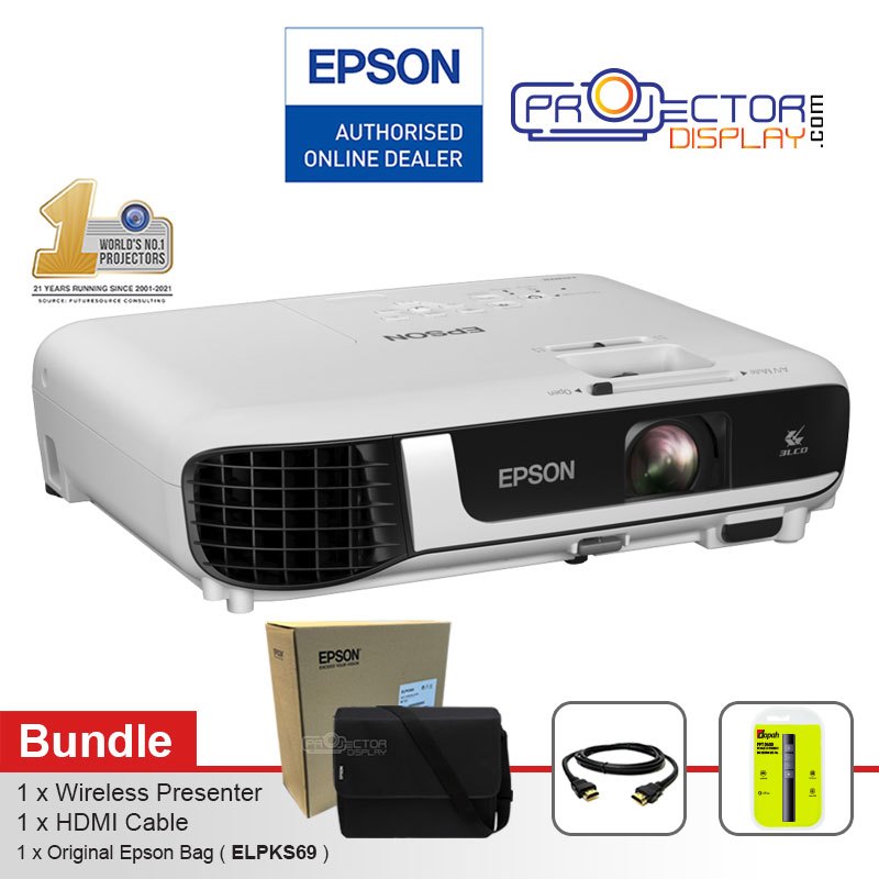 EPSON EB-W51 4000 LUMENS WXGA 3LCD PROJECTOR | Shopee Malaysia
