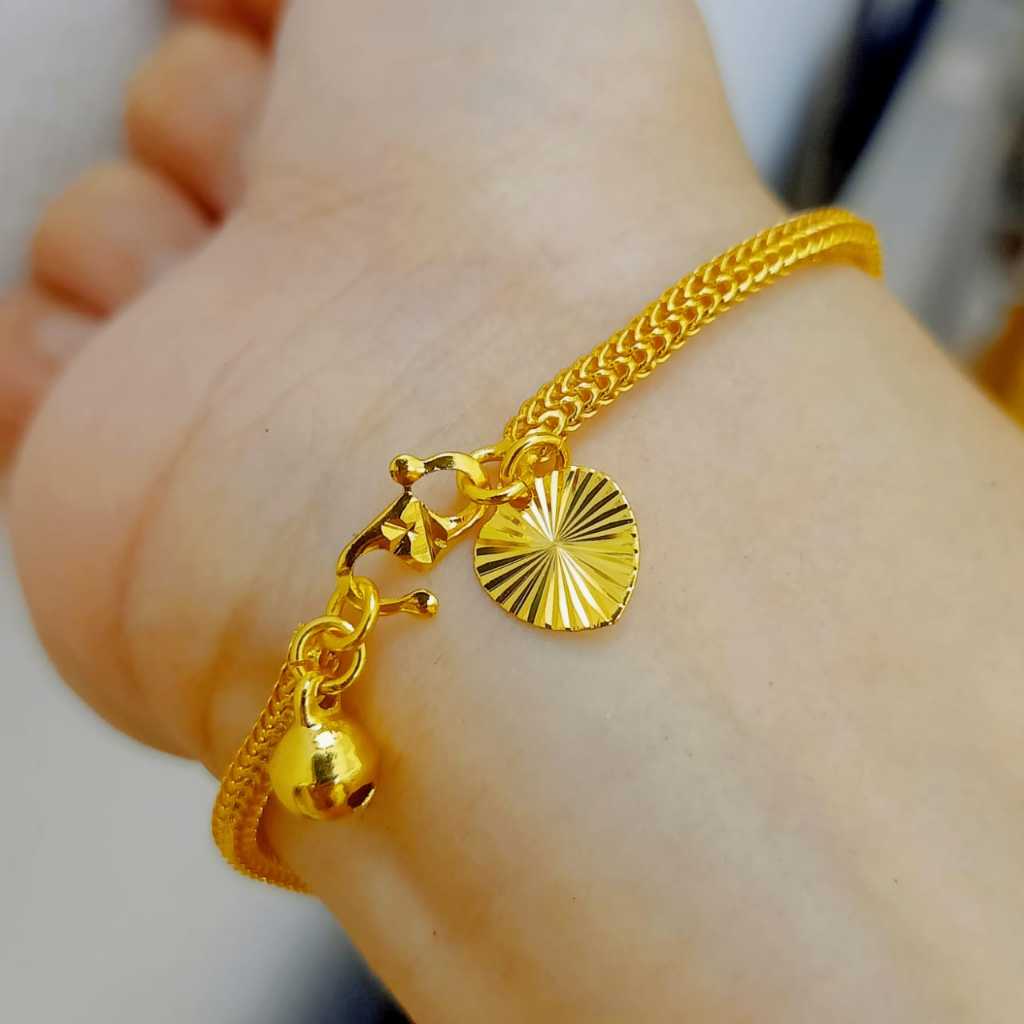 Rantai Tangan Emas Bangkok Bracelet GOLD PLATED | Shopee Malaysia