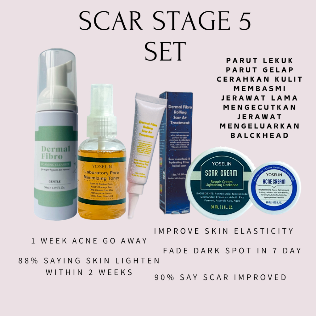 Yoselin® Repair Resurface Reborn Treatment Parut Lekuk Deep Scar Cream ...