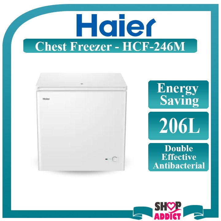 Haier Chest Freezer with SafetyLock 206L HCF-246M Deep Freezer Peti ...