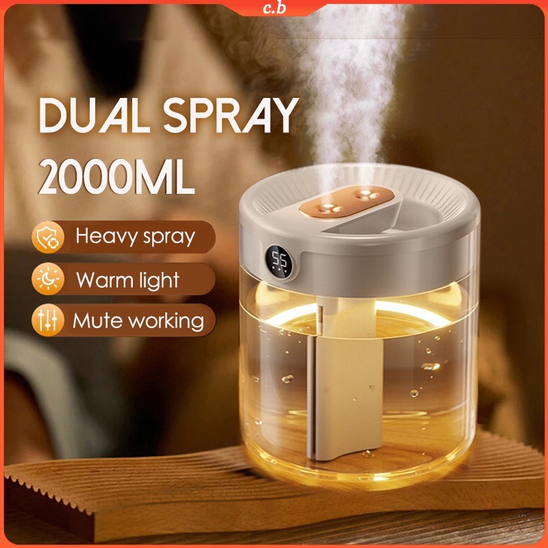 Antibacterial Air Humidifier Household Large Volume LED USB Portable ...