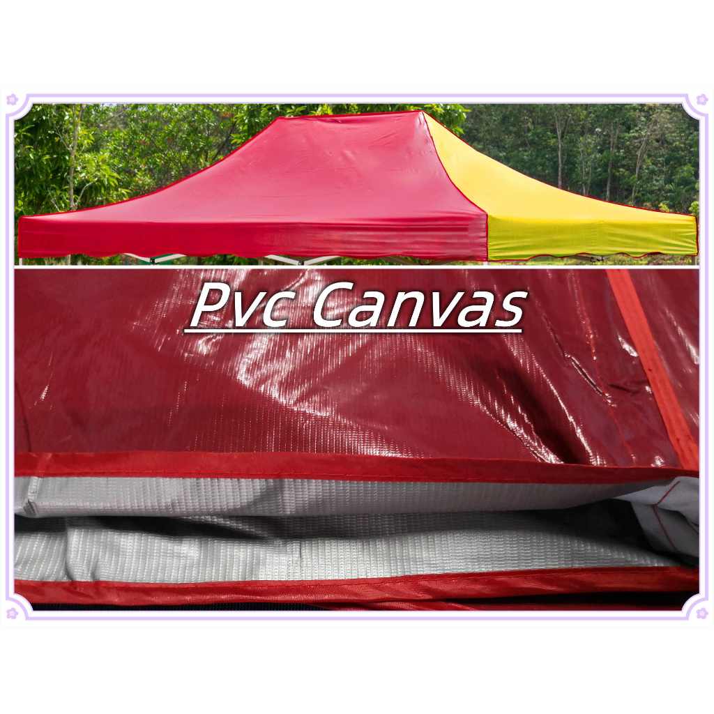 Economy Type PVC Tarpaulin Canopy Canvas Two Colour Only for 10' x 15 ...