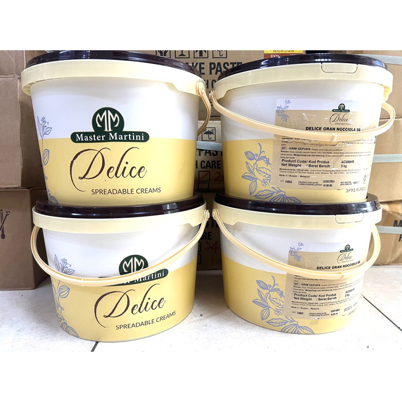 5kg Master Martini Spreadable Cream Hazelnut Delice Gran Nocciola SB ...