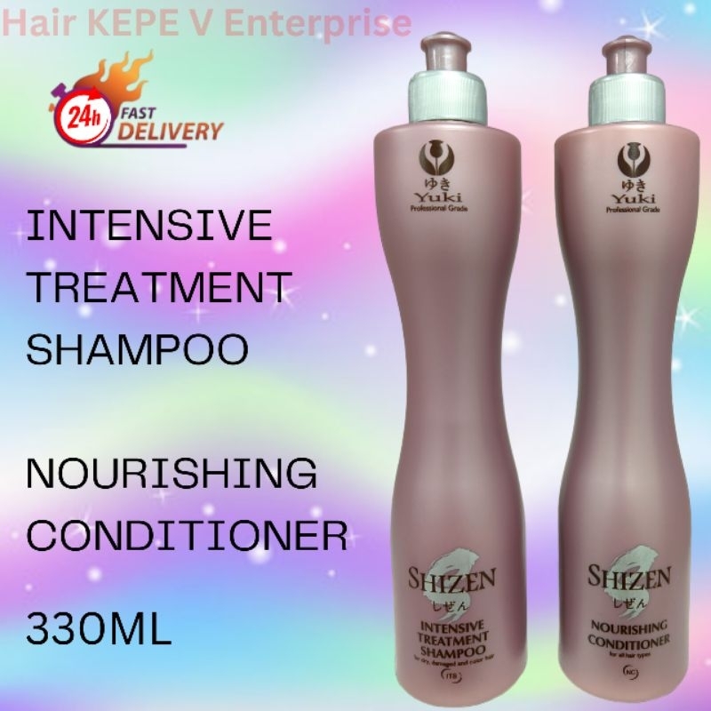 SHIZEN Intensive Treatment Shampoo /Nourishing Conditioner 330ml ...