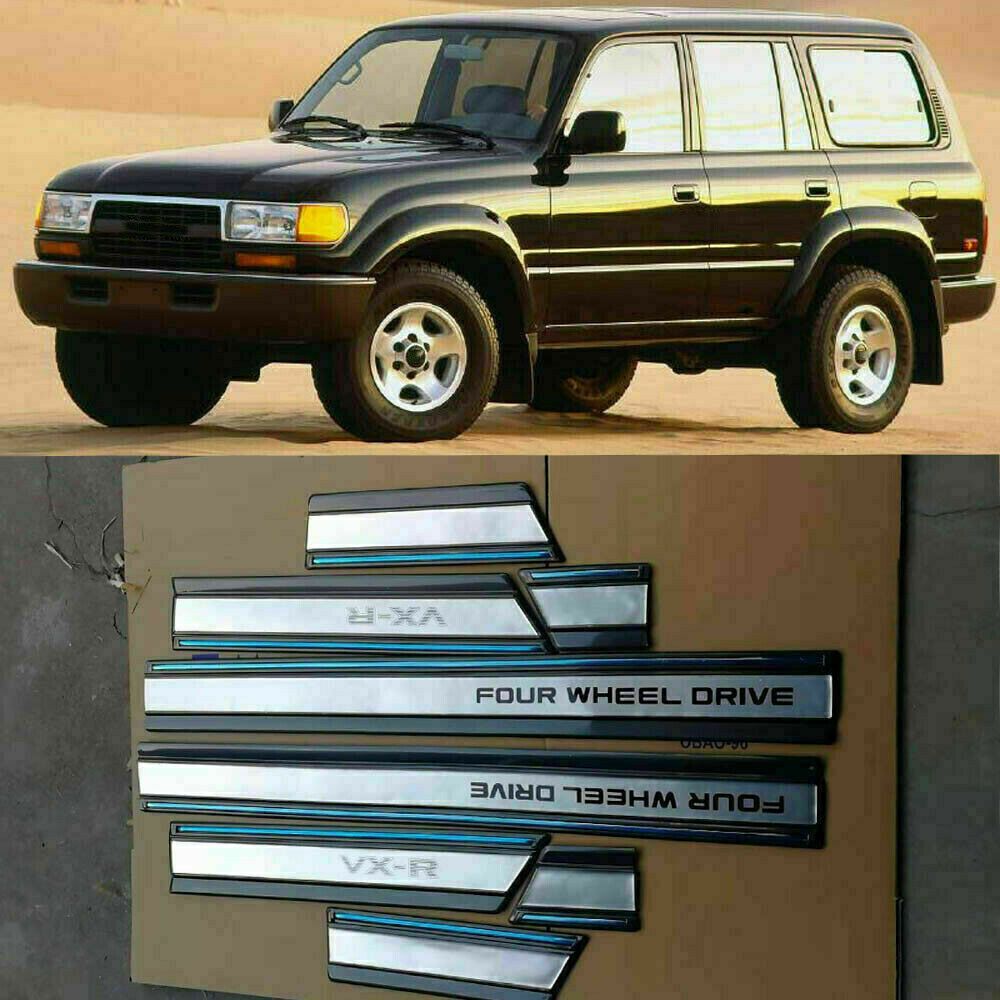 Land Cruiser LC80 FJ80 FZJ80 4500 side body door panel trim strip Gloss ...