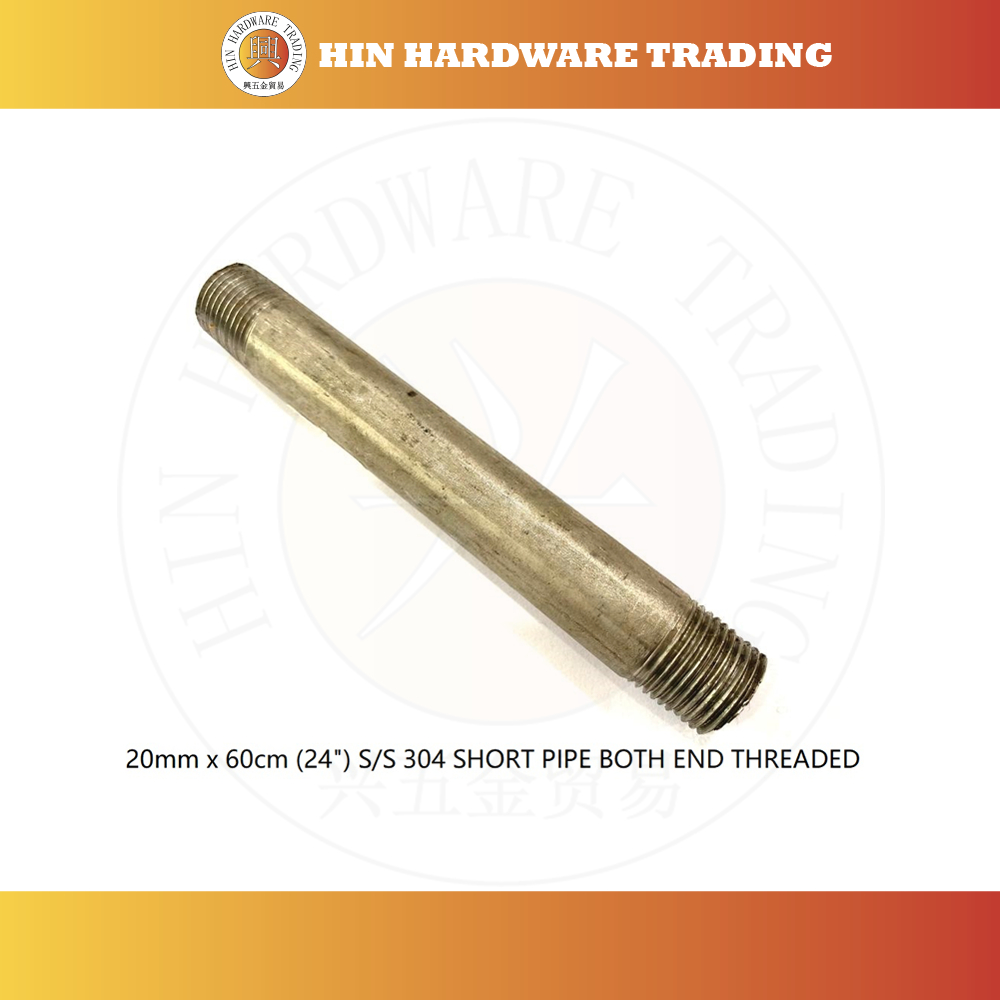 STAINLESS STEEL SHORT PIPE BOTH END THREADED FOR METER STAND SAJ ...