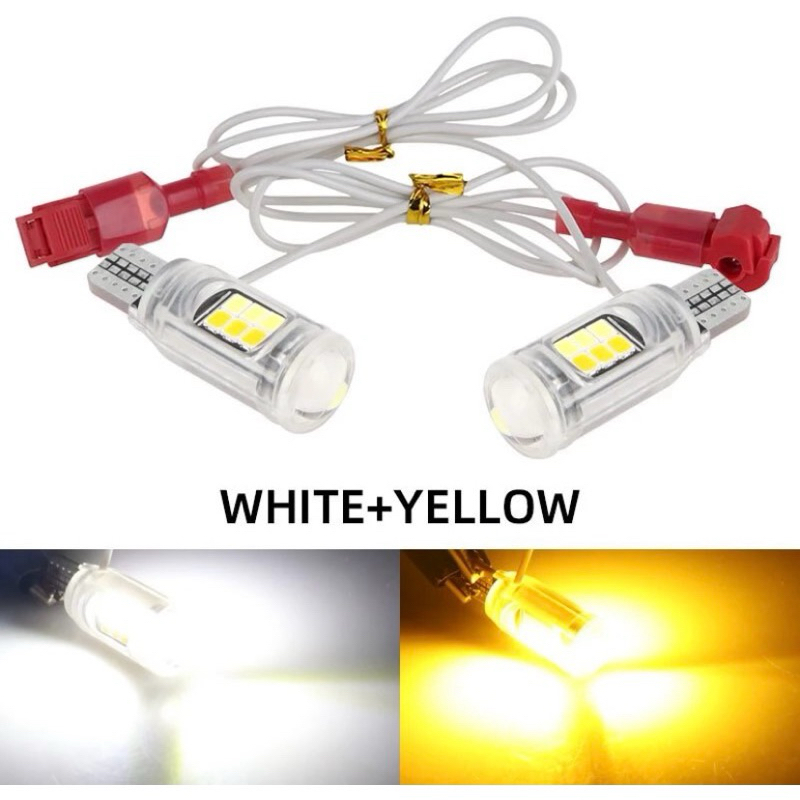 2pcs Led T15 Turn Signal mentol lampu cacing Tail Running Tail Lamp DRL ...