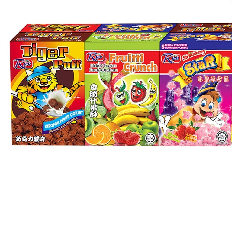 Rico 6 In 1 Fun Pack ( Fruitti Crunch , Strawberry Star , Tiger Puff ...