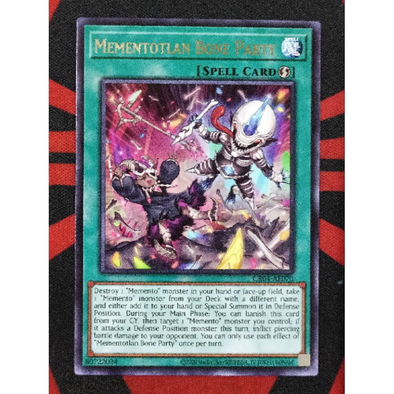 YUGIOH KONAMI CR04-AE070 Mementotlan Bone Party (Rare) | Shopee Malaysia