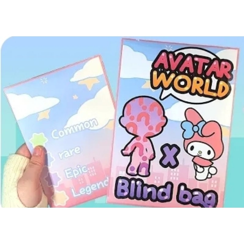 Paper Doll Avatar World x Sanrio Blind Bag/Mainan/kertas patung/Mainan ...
