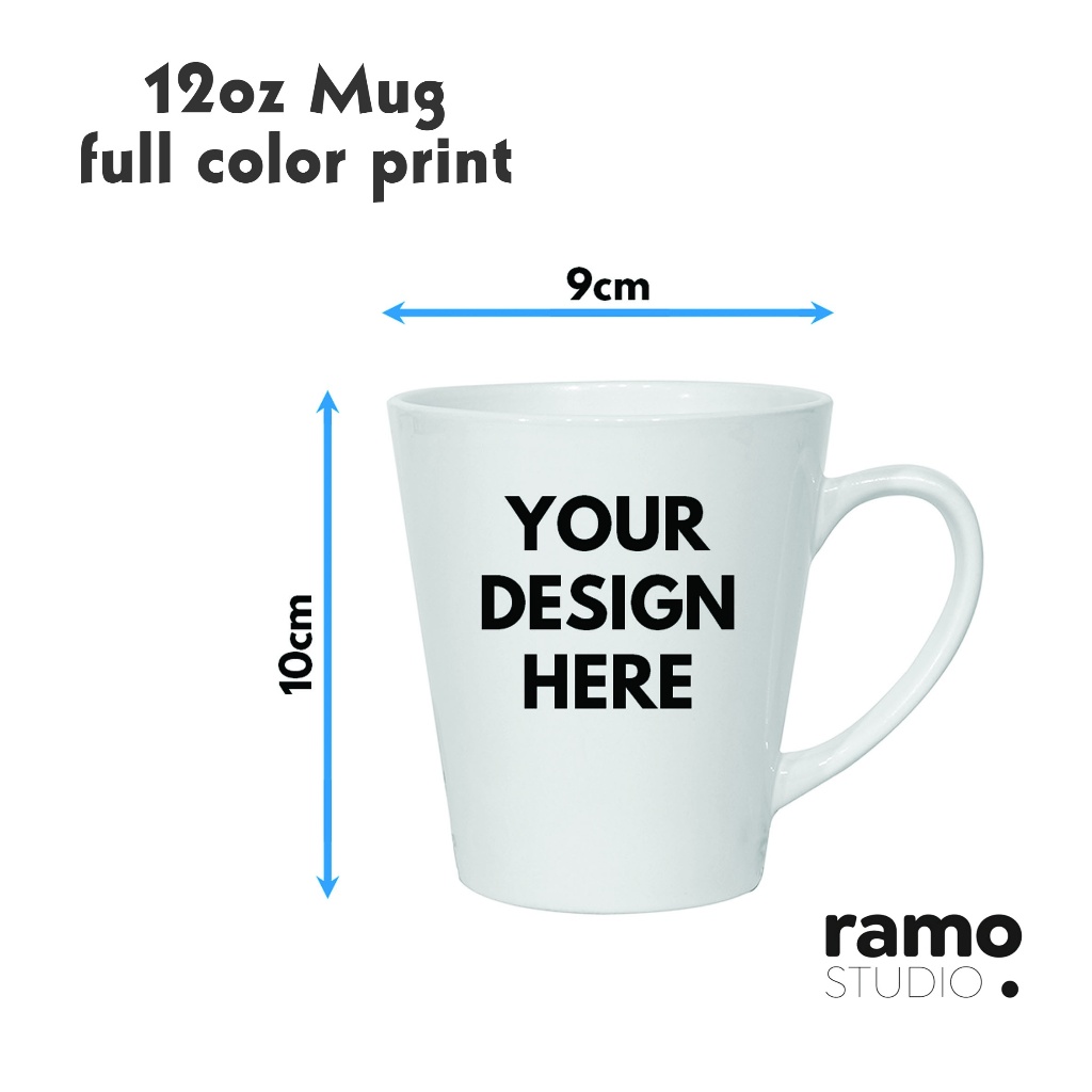 (Premium) 12oz Mug printing \ Cone Mug \ Premium Mug Customized Design ...