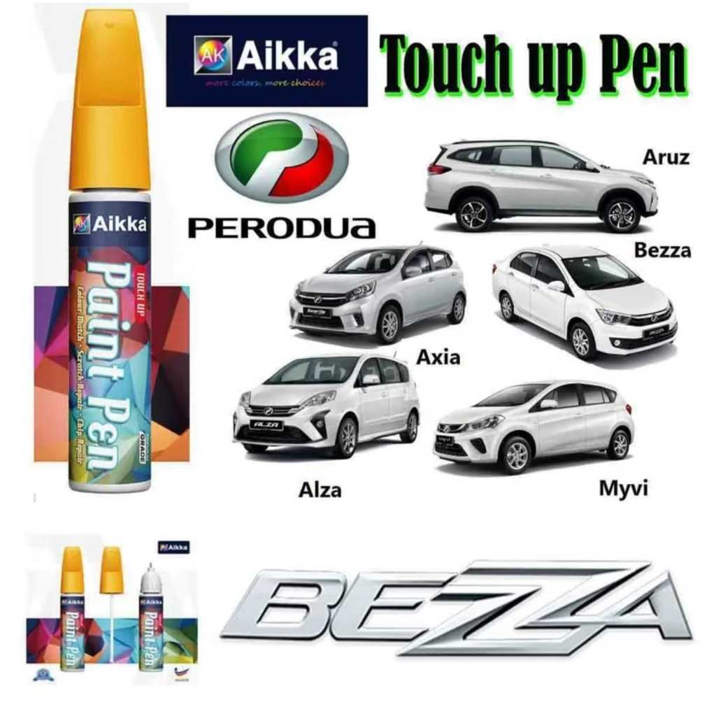 PERODUA BEZZA 2 IN 1 TOUCH UP PAINT PEN BY AIKKA | Shopee Malaysia