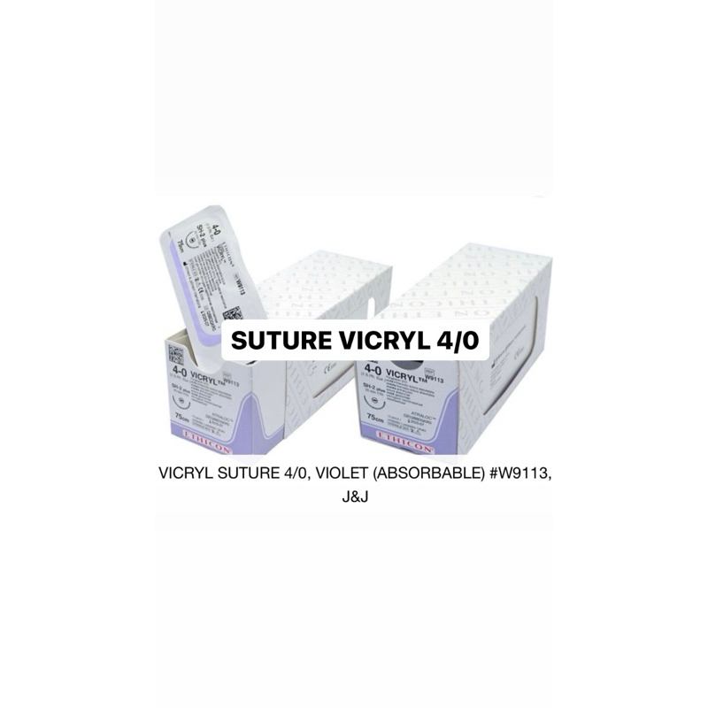VICRYL SUTURE 4/0, VIOLET (ABSORBABLE) #W9113, J&J | Shopee Malaysia