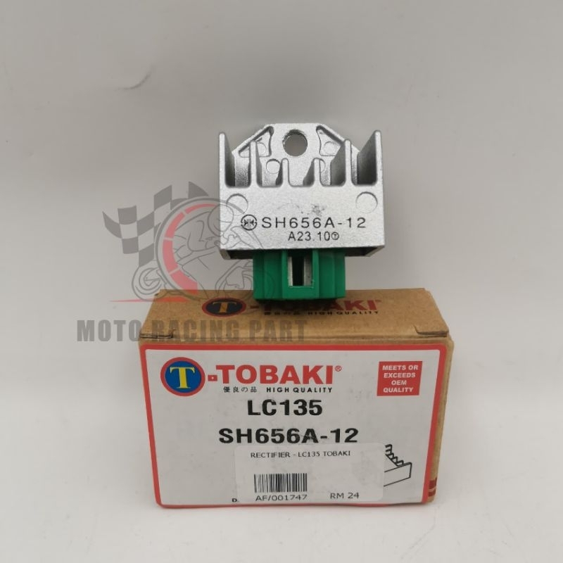 💥READY STOCK 💥TOBAKI RECTIFIER AND REGULATOR LC135 NEW LC135 FZ150 I ...