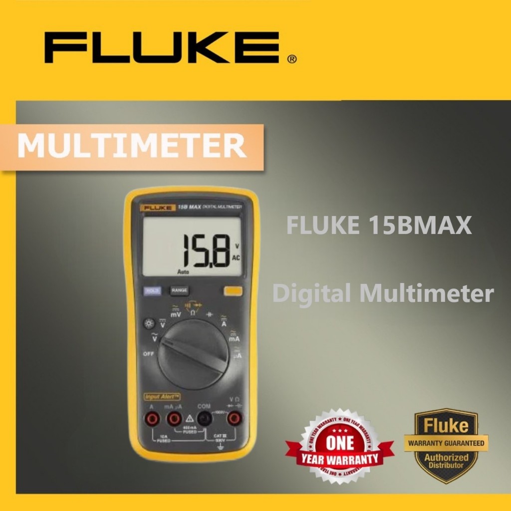Fluke 15B MAX-01/MAX-02/MAX-KIT Economical Digital Multimeter | Shopee Malaysia