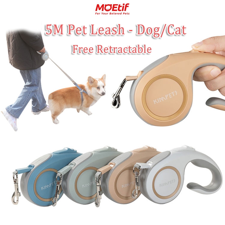 [Ready Stock] 5M Portable Dog Leash 20KG Pet Leash Rope Retractable ...