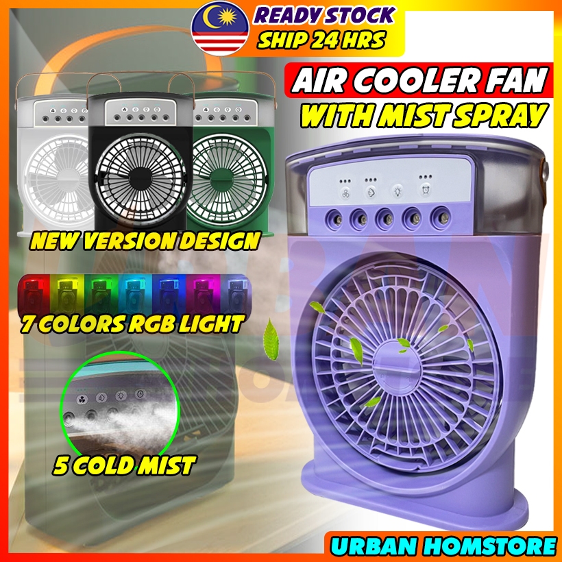 UBH Upgrade Mini air cooler mist fan portable Kipas sejuk air cooler ...
