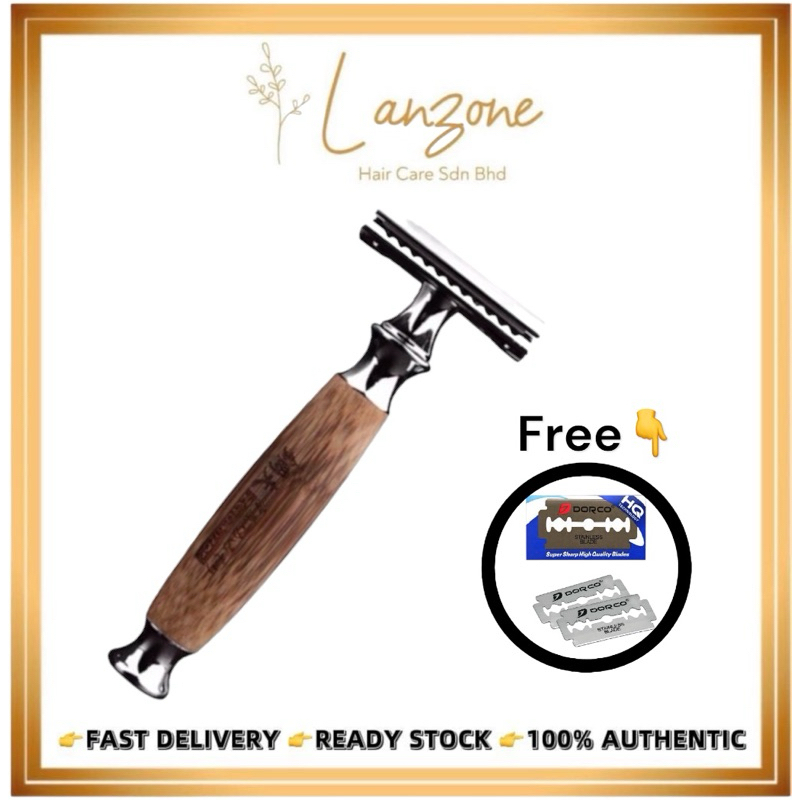Kungfu Barber Safety Razor Shaving Razor Free Dorco Blade | Shopee Malaysia