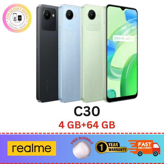 Realme C30 (4GB RAM +64GB ROM) 5000mAh Massive Battery 10W Fast Charge ...