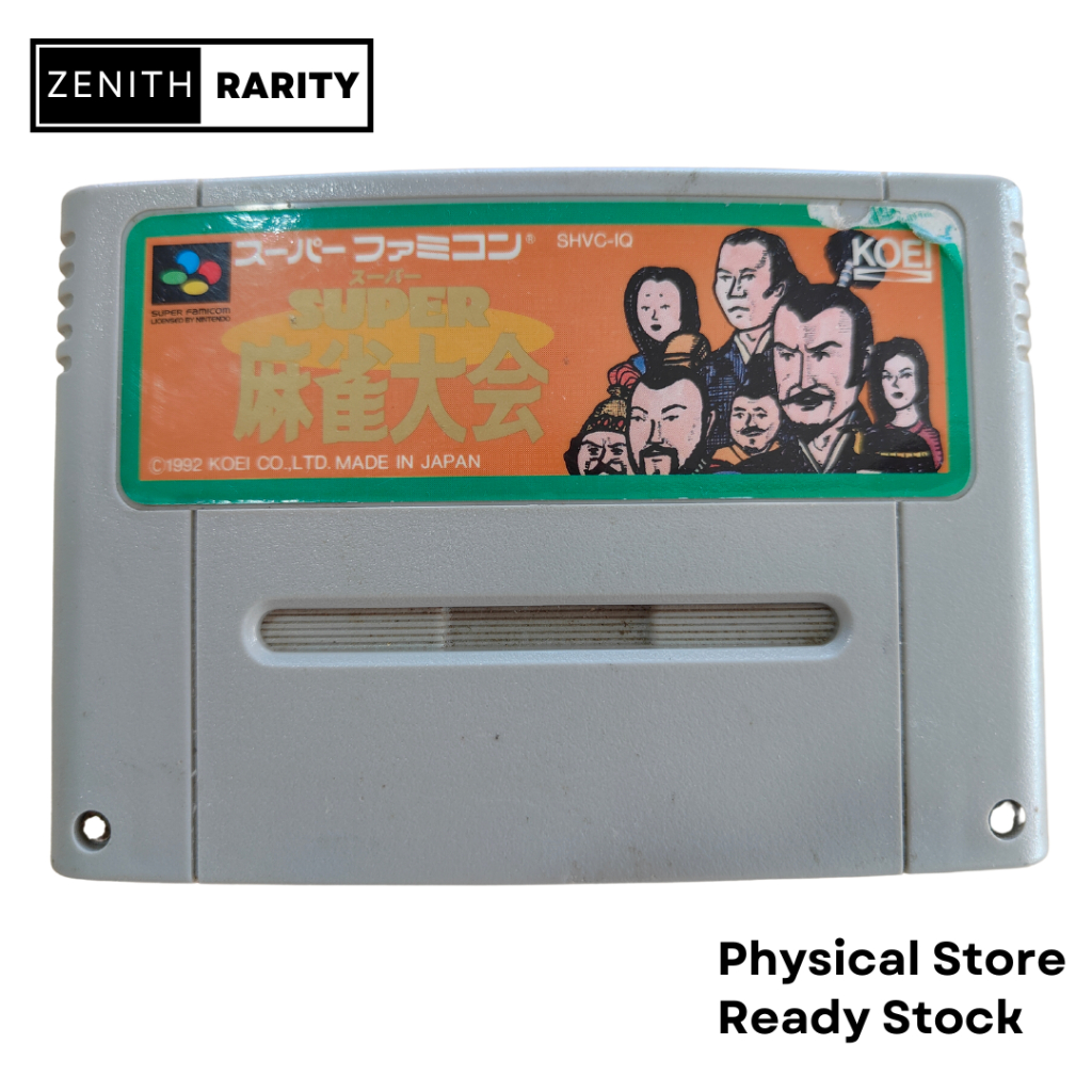 Zenith Rarity Nintendo Super Famicom SFC game Super Mahjong Taikai ...