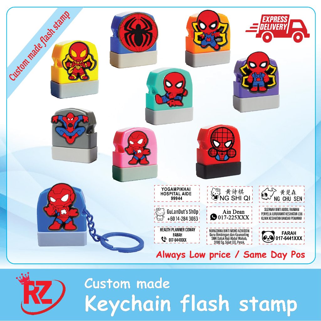 1027-V READY STOACK /cop nama /cop nama stamp /cop guru /chop custom made /murah rubber stamp ...