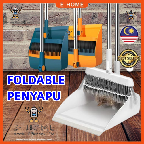 2in1 Penyapu Fordable Sweeper Broom Dustpan Set Outdoor Broom Set ...