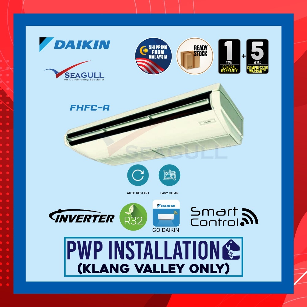 Daikin Ceiling Exposed FHFC-A Series Inverter 2.0-3.0HP R32 | Shopee Malaysia