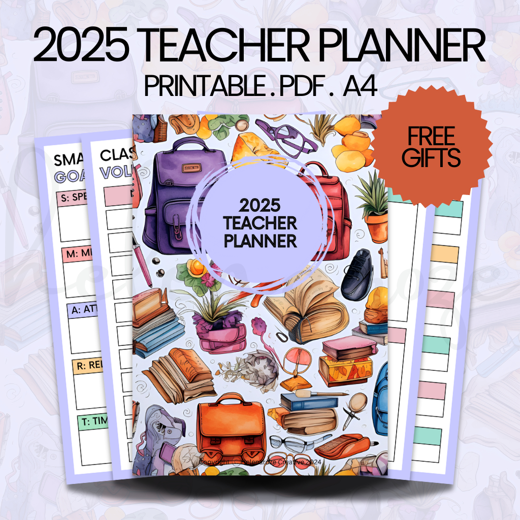 2025 Teacher Planner, Pdf Printable Digital Cikgu Notebook Android ...
