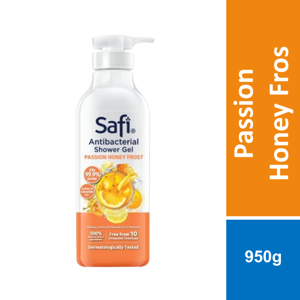 SAFI Antibacterial Shower Cream Passion Honey Frost 950g | Shopee Malaysia
