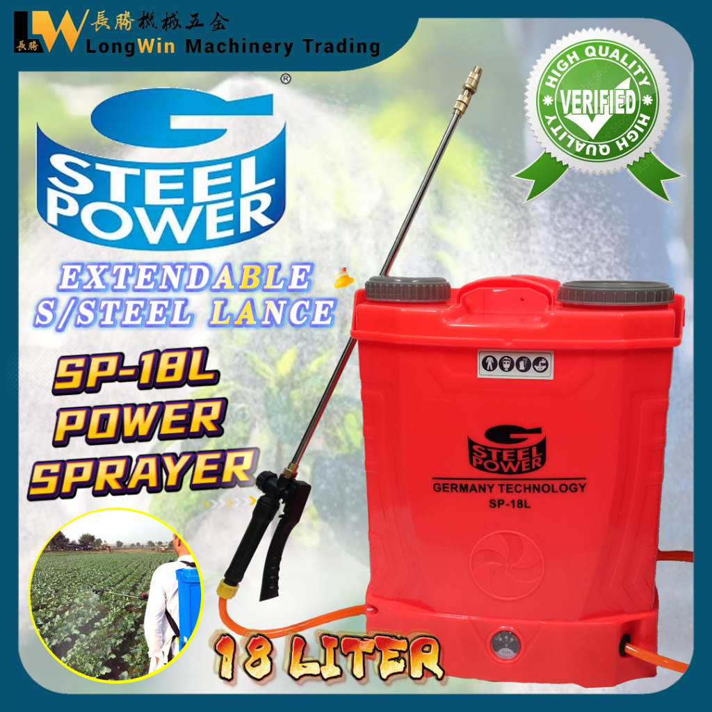 STEEL POWER SP-18L Knapsack Agricultural Sprayer Battery Sprayer Pump ...