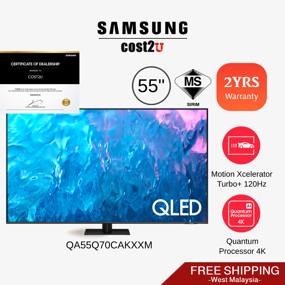 Samsung Q70D QLED 4K Smart AI TV 120Hz (2024) | 65" 75" 85" QA65Q70DAKXXM QA75Q70DAKXXM ...